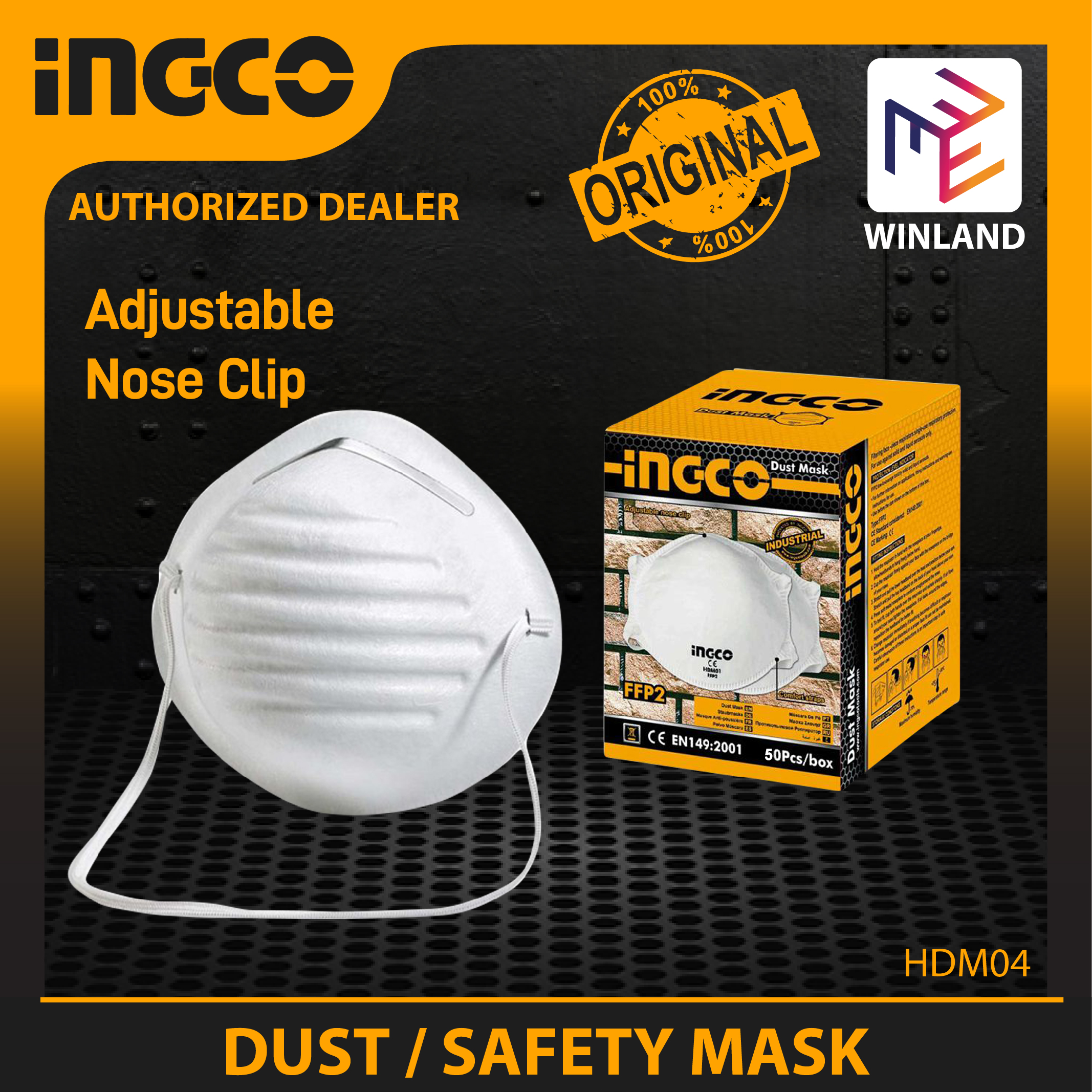 Ingco by Winland 1pc Dust Mask / Face Mask / Safety Mask with ...