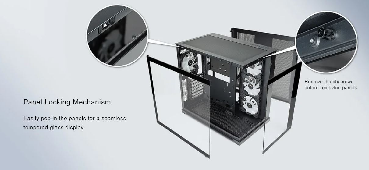 Tecware VXL EVO ATX - 3x 120mm (Rev) Fans + 120mm Omni link aRGB fans ...