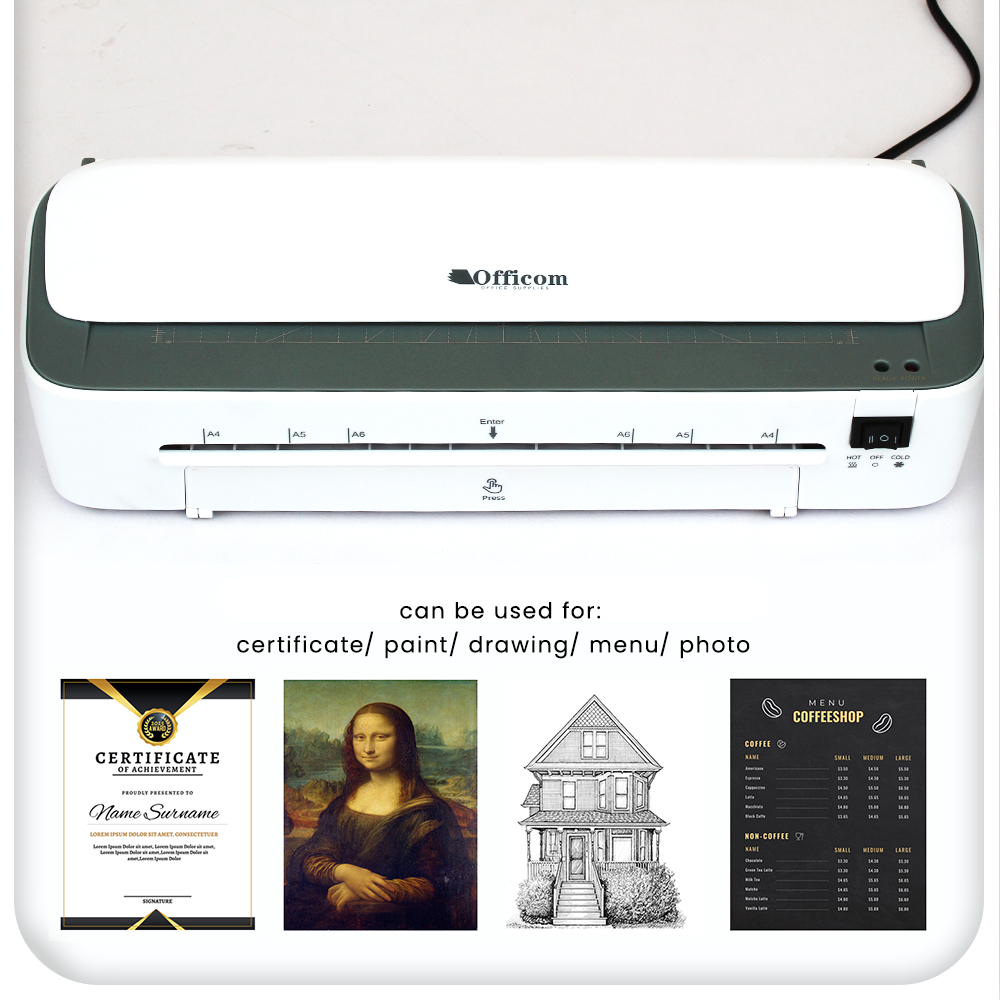 6in1 Laminating Machine A4 SL388 lamination MINI Hot/Cold ABS Laminator ...