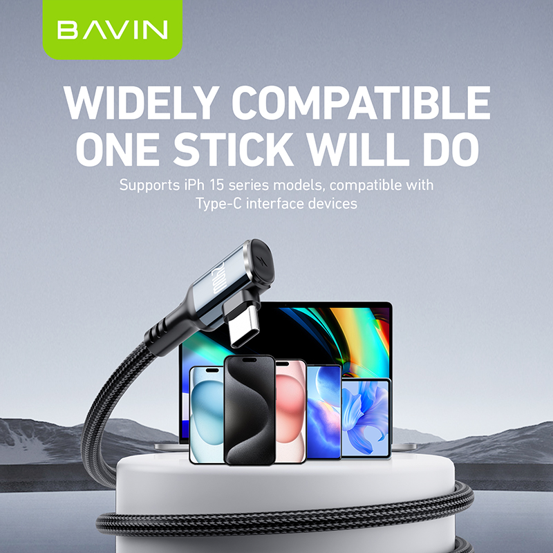BAVIN CB333 PD 5A 240W 30W Super Fast Charging Nylon Braided w/ 2M For ...