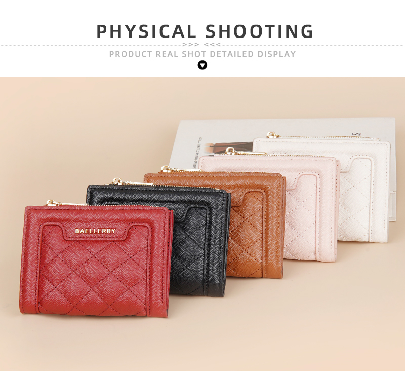 Baellerry New Buckle Sanded Leather Coin Purse Wallet For Women ...