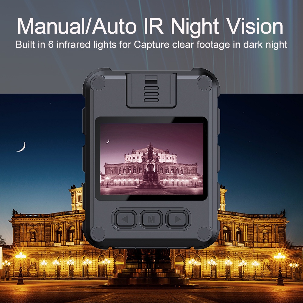 L9 2K HD WIFI Body Camera Infrared Vision Mini Camcorder Video Law ...