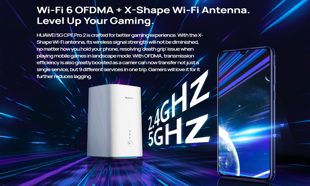 Huawei 5G CPE Pro 2 H122-373 Wi-Fi 6 Plus Router Modem with 3.6Gbps ...