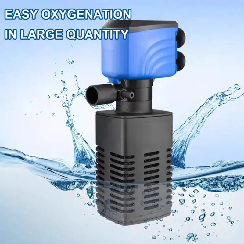 3 in 1 Aquarium Fish Tank Filter Air Pump for Aquarium Oxygen Pump Wave ...