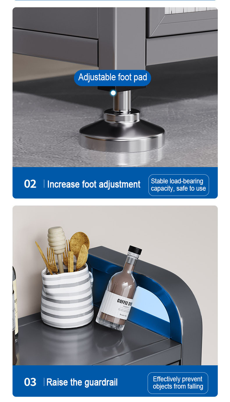 SWG 6Layers Kitchen Cabinet Storage Organizer Rack Shelf With Pull-Out ...