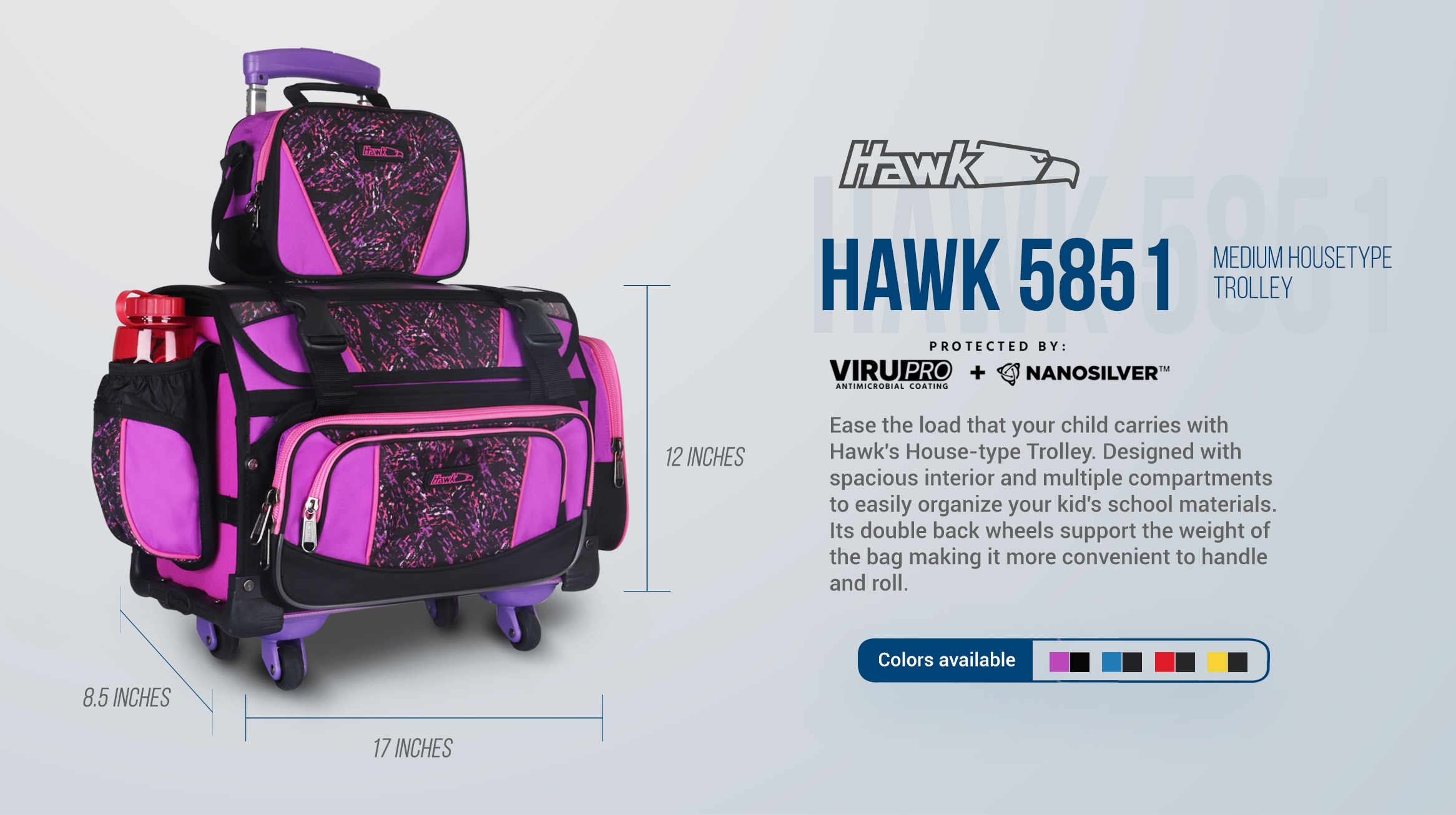 Hawk 5851 Medium House-type Stroller With Virupro Anti-Microbial ...