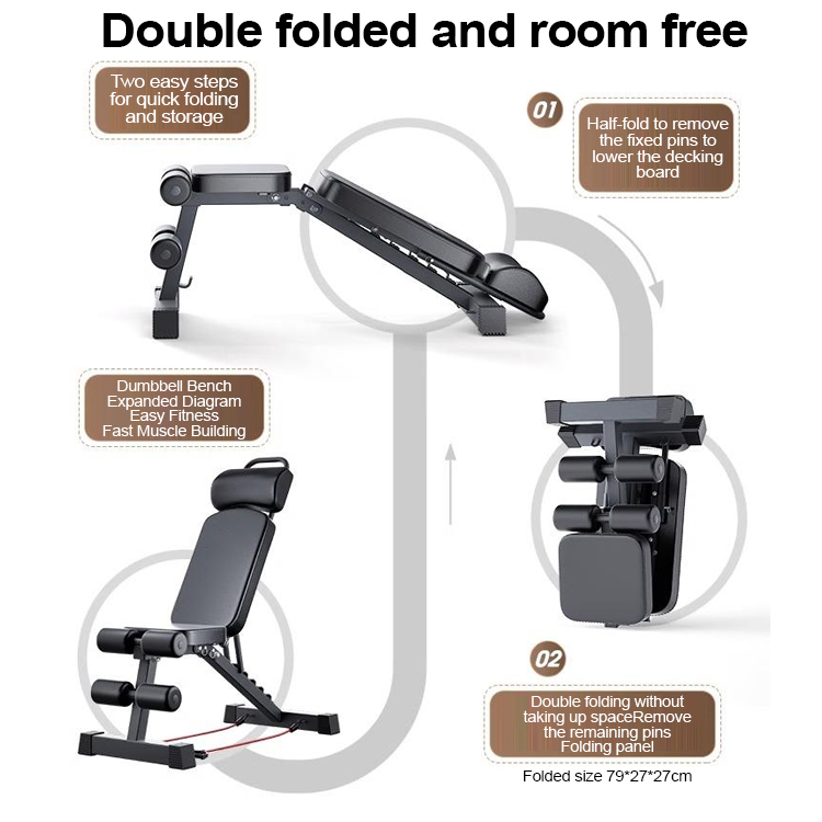 Dumbbell Bench,Sit-up Bench Press, Gym Bench, Fitness Equipment Home ...