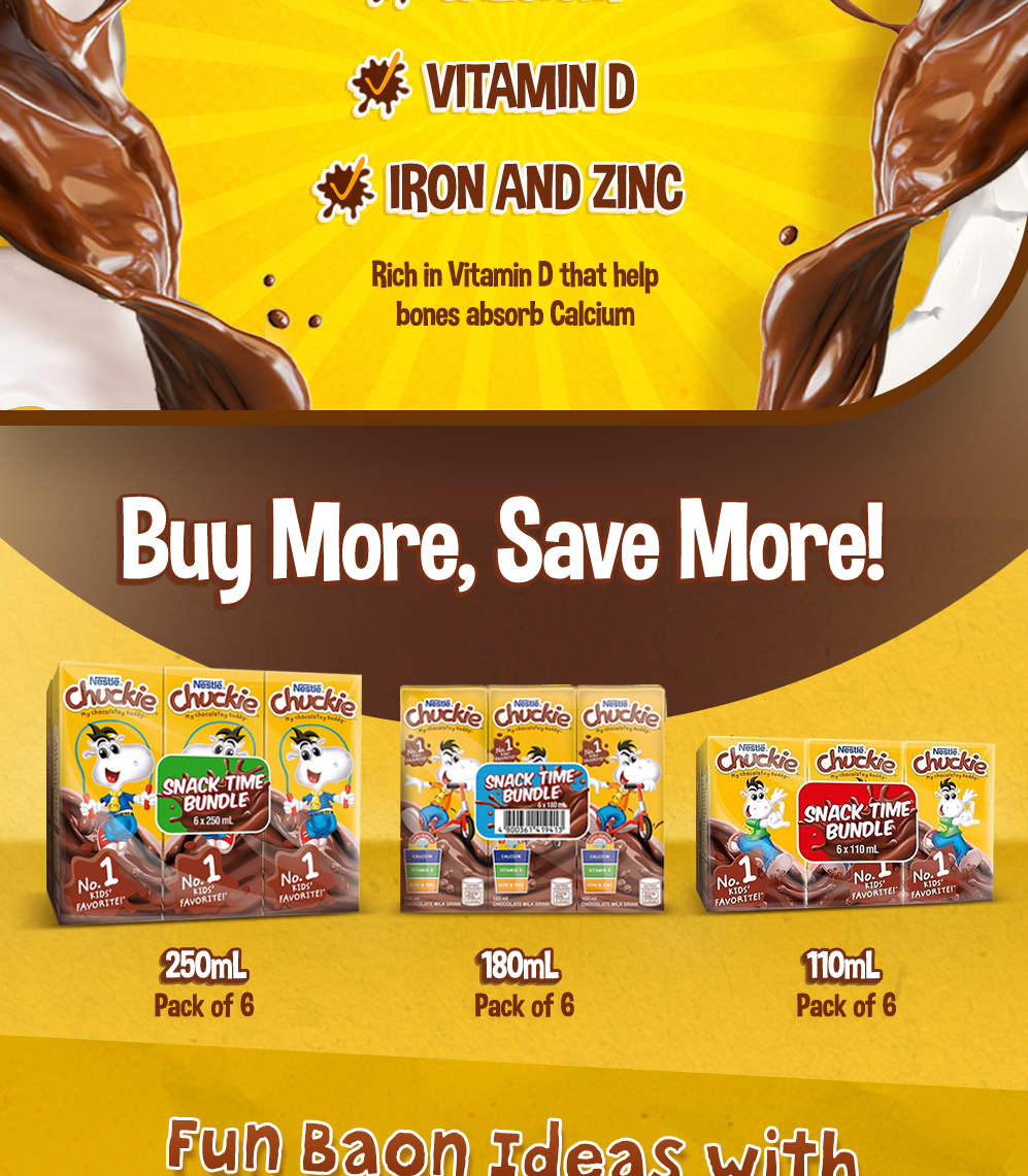 Chuckie Chocolate-Flavoured Milk 110ml - Pack of 20 | Shopee Philippines