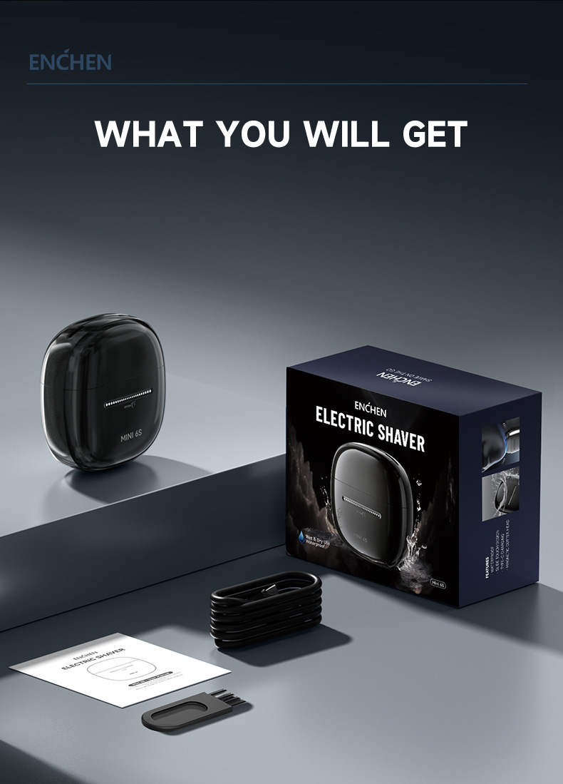 ENCHEN Mini Shaver Mini 6S Electric Shaver Unique Slide To Turn On/Off ...