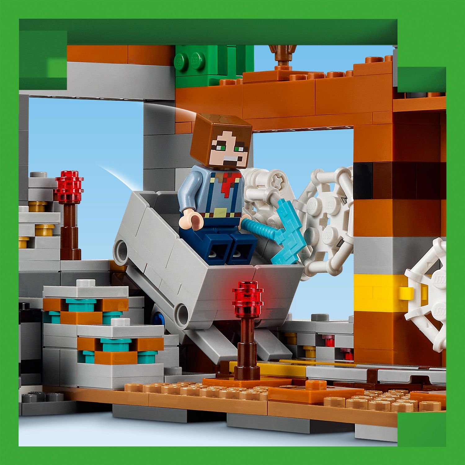 LEGO Minecraft 21263 The Badlands Mineshaft (538 Pieces) | Shopee ...