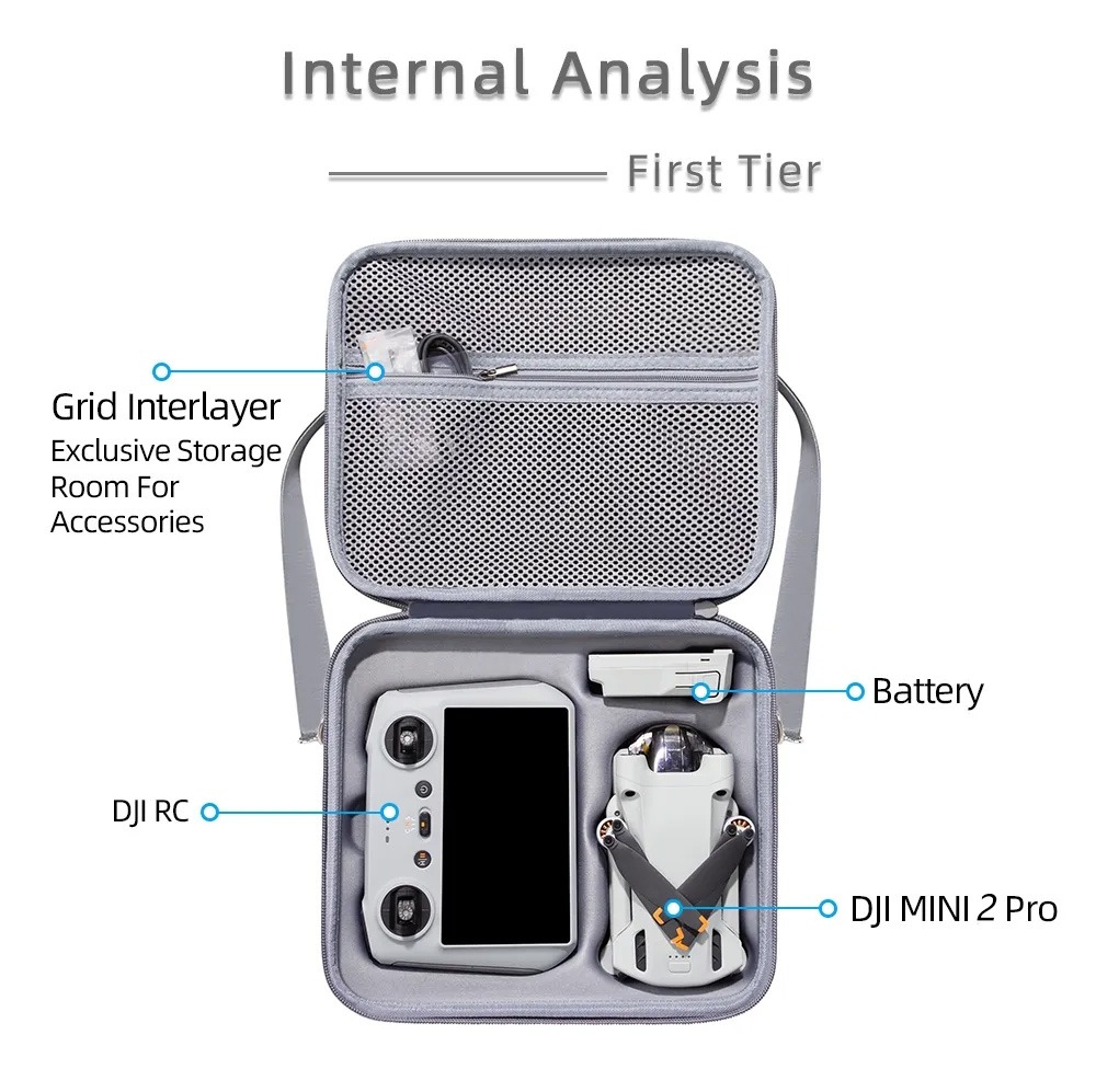 Storage Box for DJI Mini 3/Mini3 Pro All-in-One Shoulder Bag Carrying ...