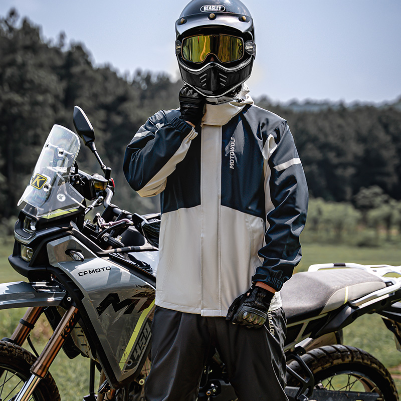 MOTOWOLF V5 Raincoat Set (Jacket + Pants + Pouch) MDL0405 | Shopee ...