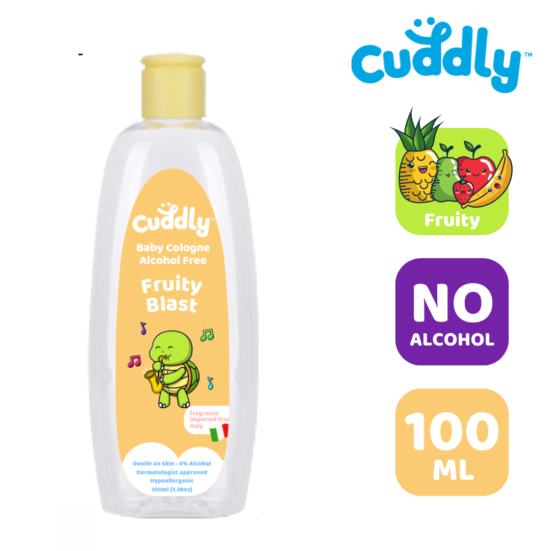 Cuddly Baby Cologne 100ml Fruity Burst Scent No Alcohol Formula,Extra ...