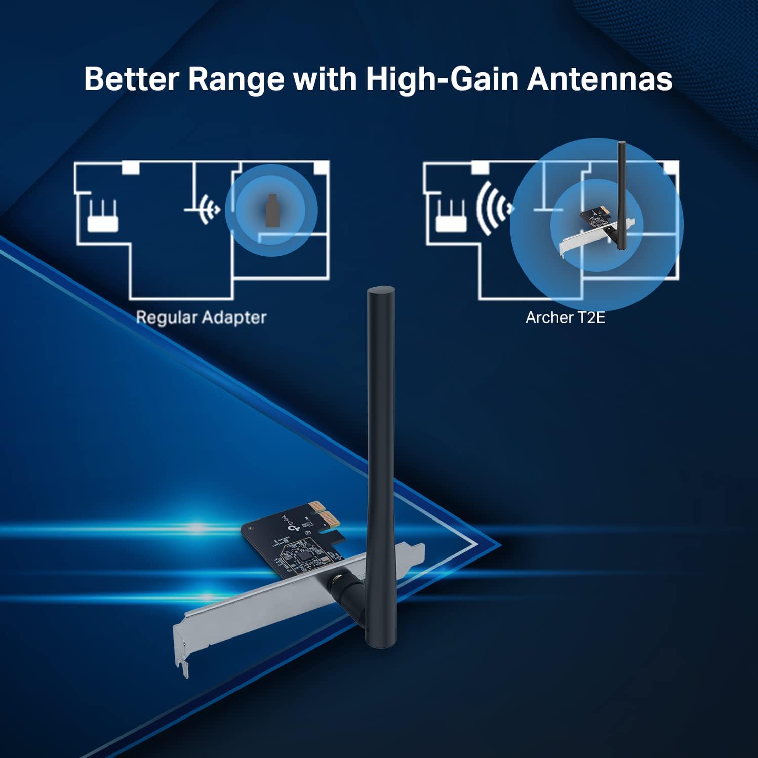 TP-Link | Archer T2E | AC600 | Wi-Fi 5 | Wireless | Dual Band | PCI ...