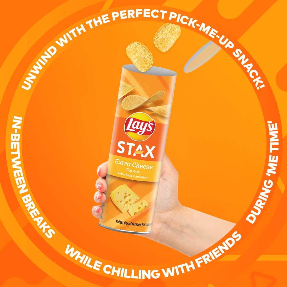 Lay's Stax Extra Cheese Potato Chip 135g | Shopee Philippines