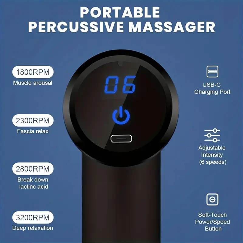 Mini Muscle Massage Gun Compact and Silent Portable Muscle Relaxation ...