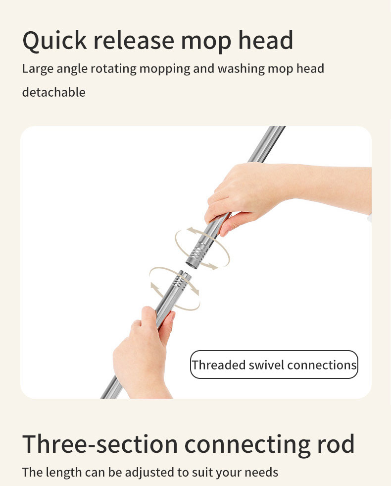 Ceiling Mop Wall Mop with 2m Handle 360 Degree Rotating Floor Cleaning ...