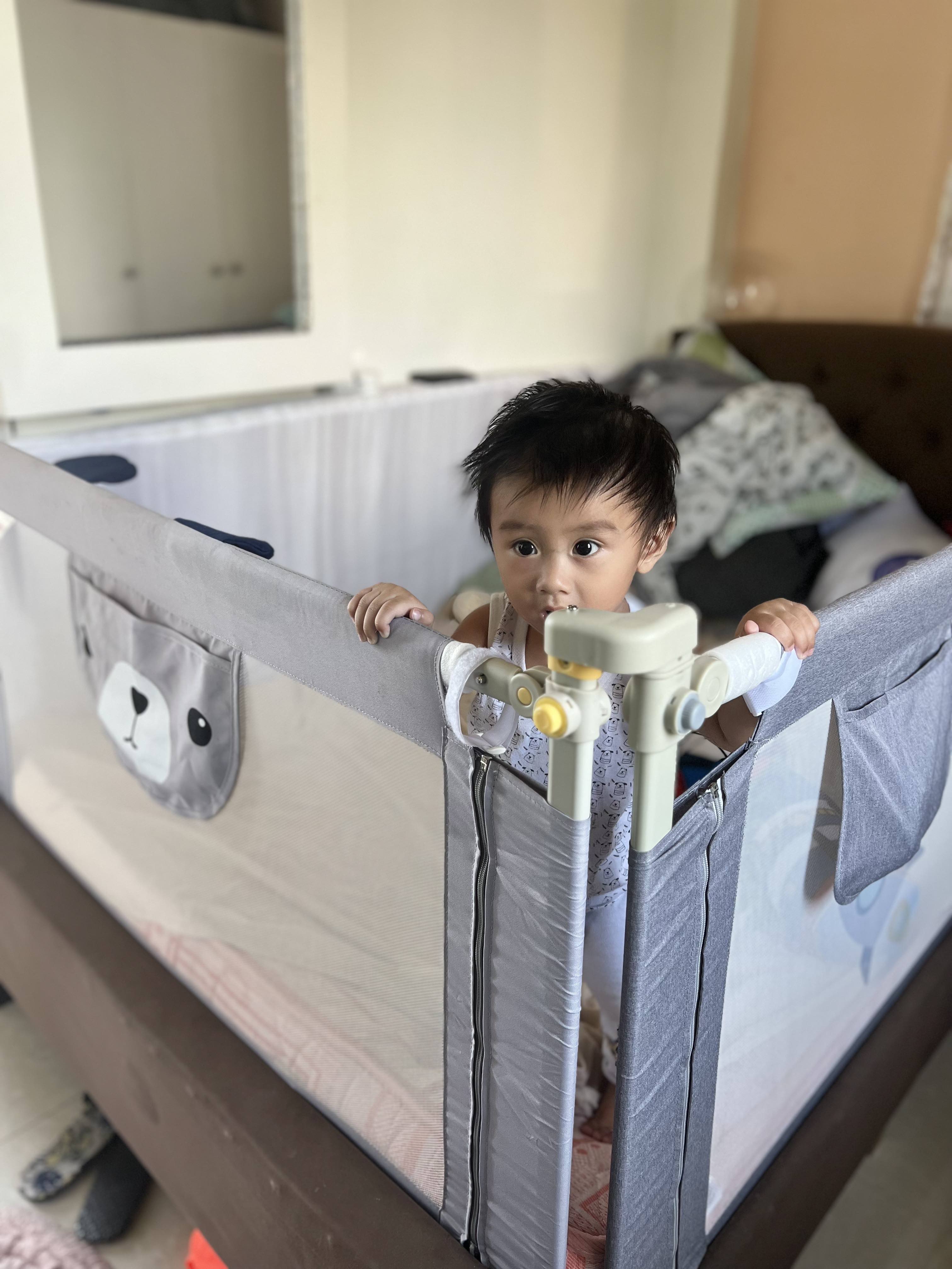 Bed Fence for Baby Queen/king Size Slide Down Safety Bed Guard Bed ...