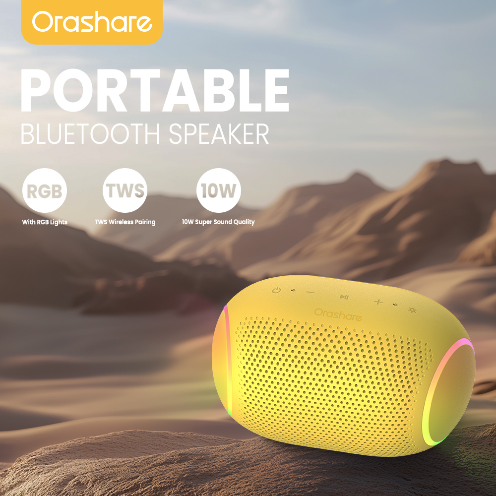 Orashare BS18 Portable Bluetooth Speaker With RGB Light 10W High ...