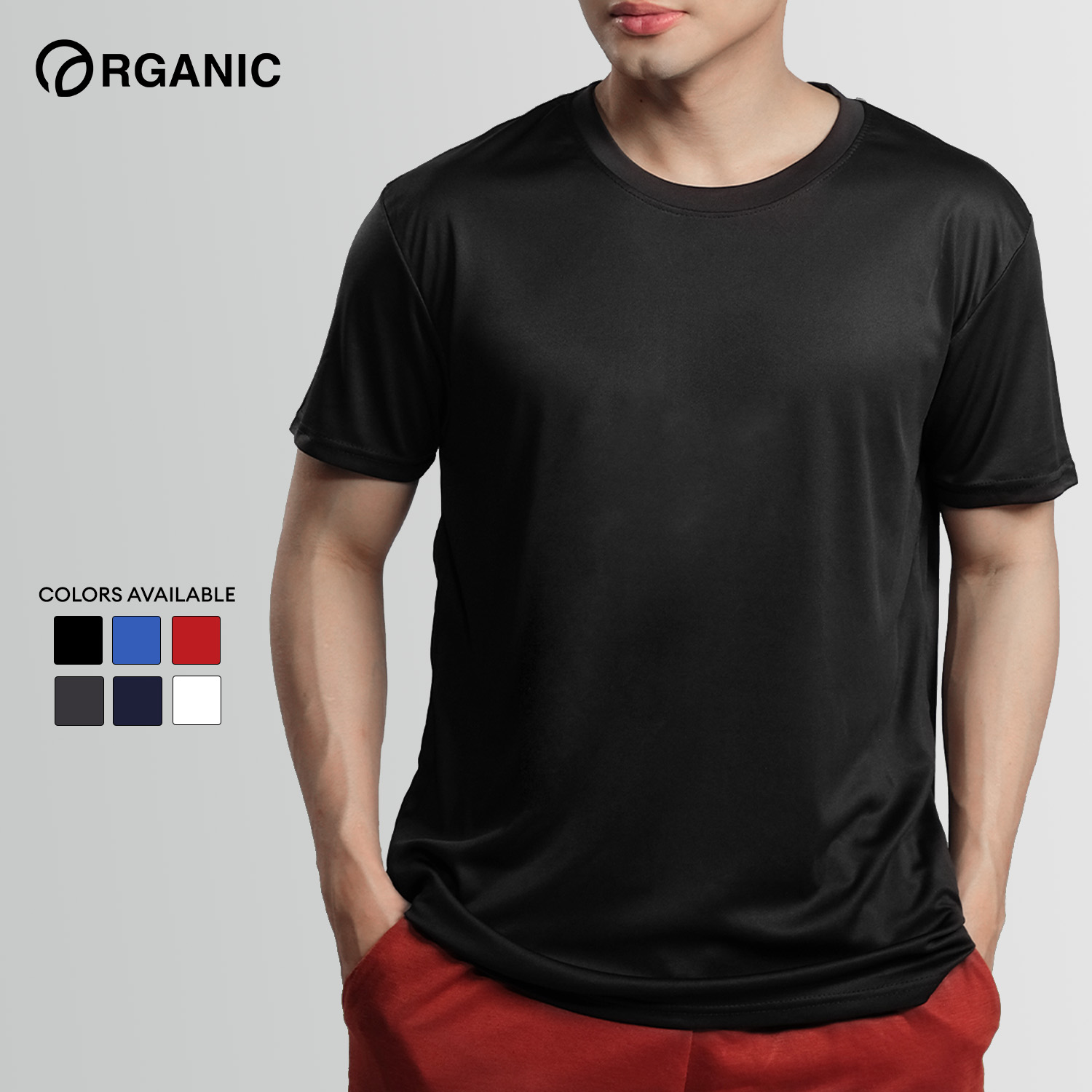 Organic Mens Micro Drifit Round Neck Tshirt for Men Women Active Wear ...