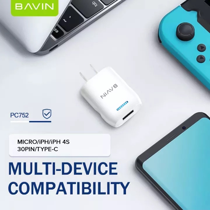 Gudoo Original BAVIN Fast Charger Adapter with Cable For Phone Android ...