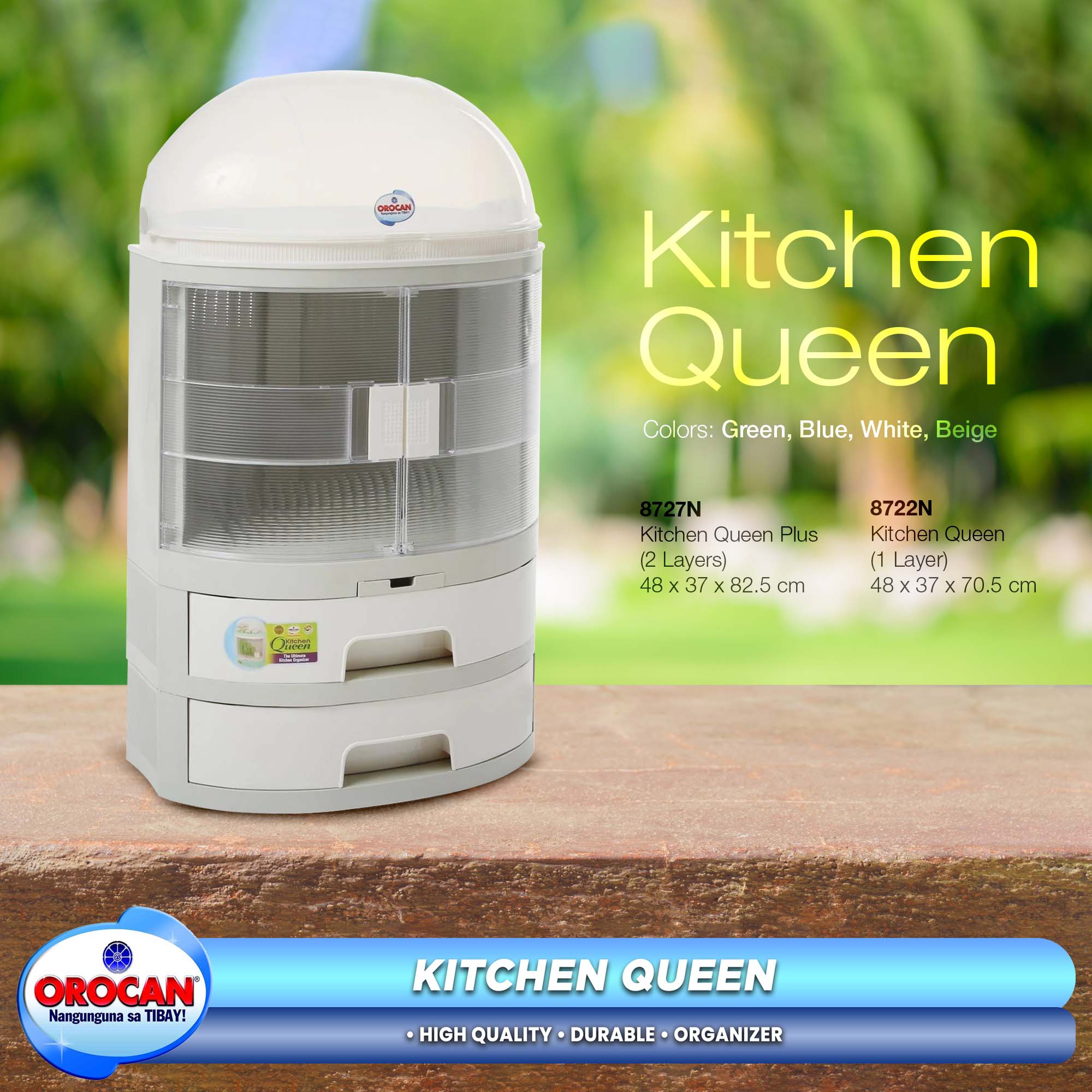 Orocan Dish Rack Cabinet, Dish Drainer, Dish Organizer 2 Layers Lagayan ...