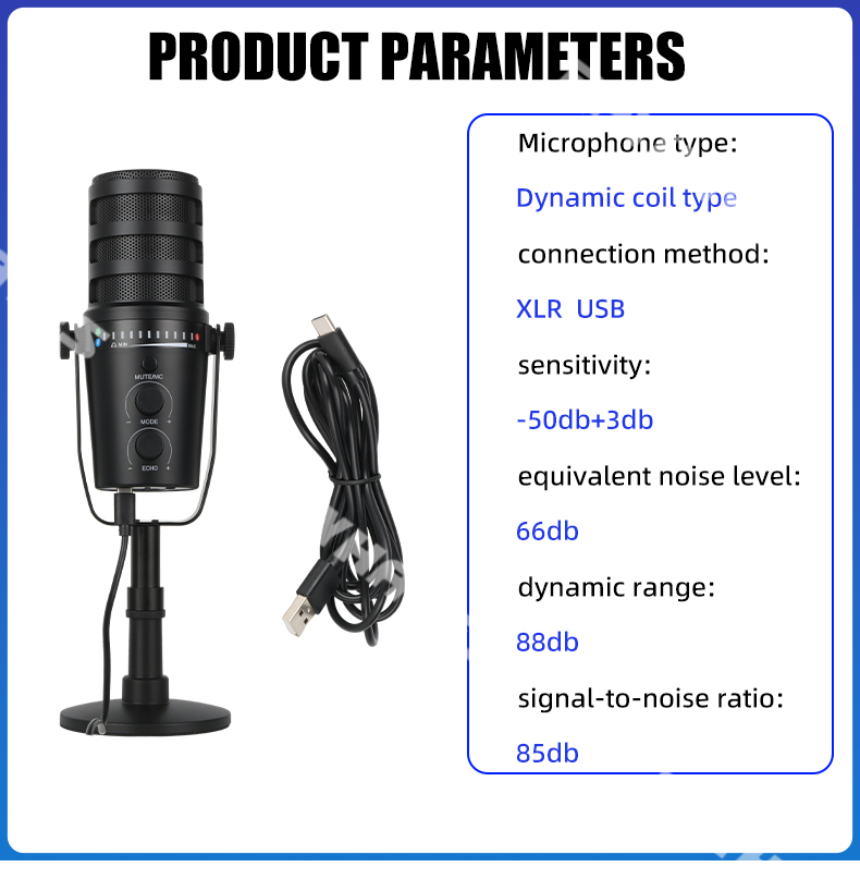 RAYHAYES USB Microphone Professional Podcast Condenser Microphone for ...