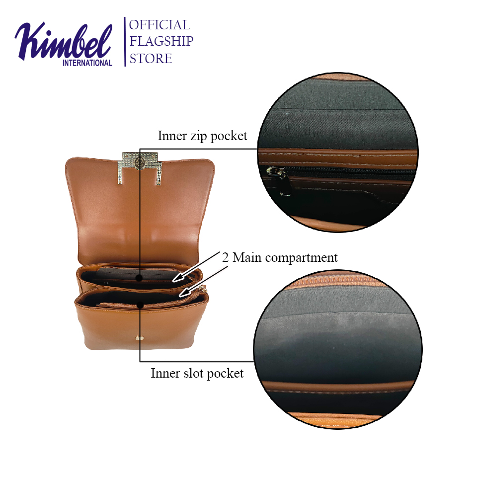 KIMBEL HGZB101224 Backpack Synthetic Leather | Shopee Philippines