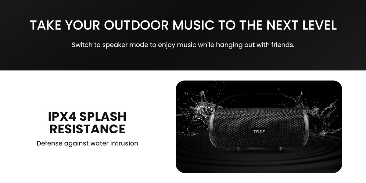 TYLEX XSP06 Wireless Speaker Super Bass Radiator 4000mAh Battery ...