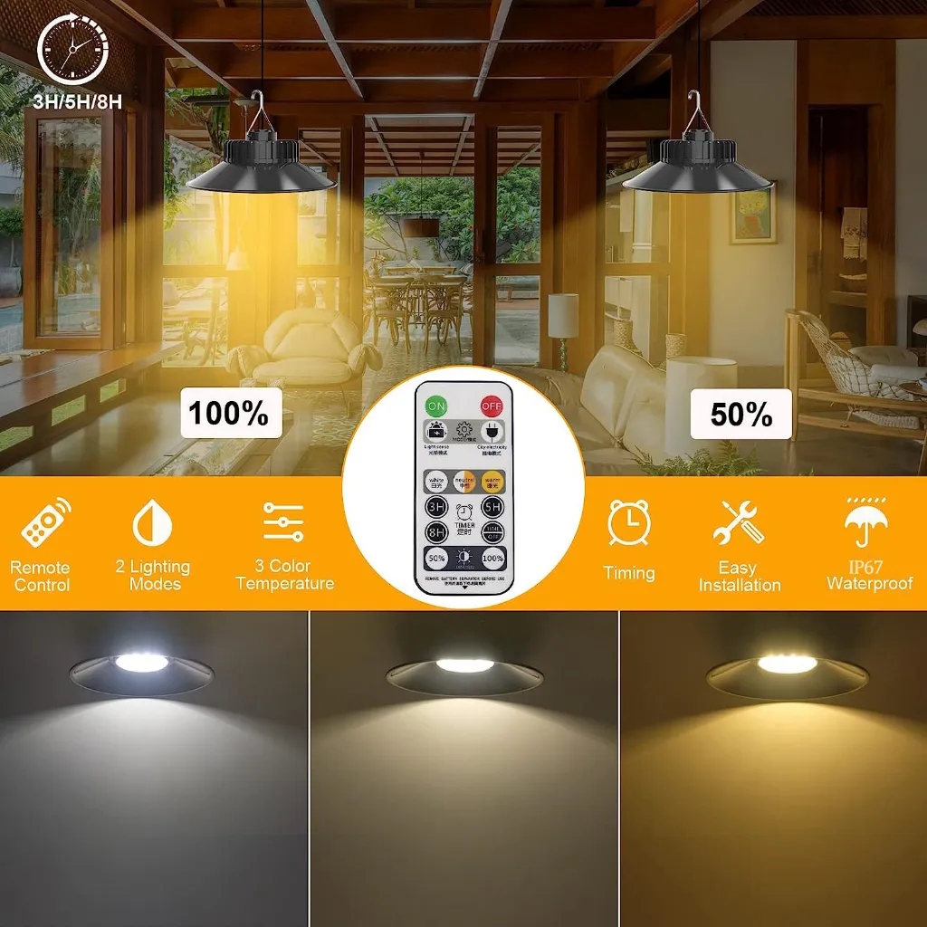 munny 3 color solar light indoor light Chandelier ceiling light for ...