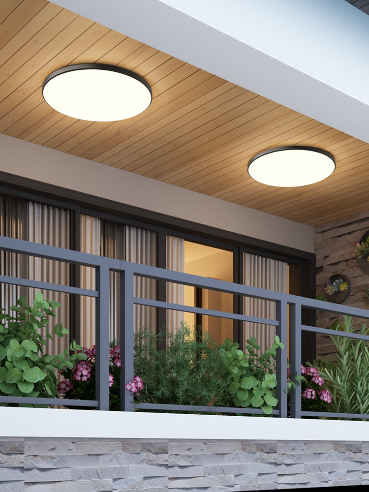 LED ceiling light modern Tricolor light indoor panel light balcony ...