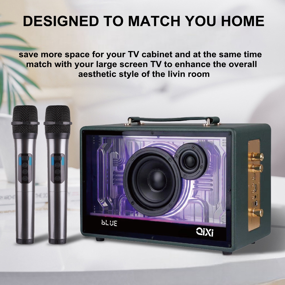 Sk-2060 Rgb Enhanced Bass Sound Bluetooth Karaoke Speaker With Dual ...