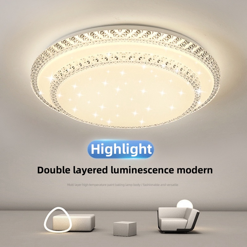 Tricolor LED light chandelier ceiling light living room light ceiling ...
