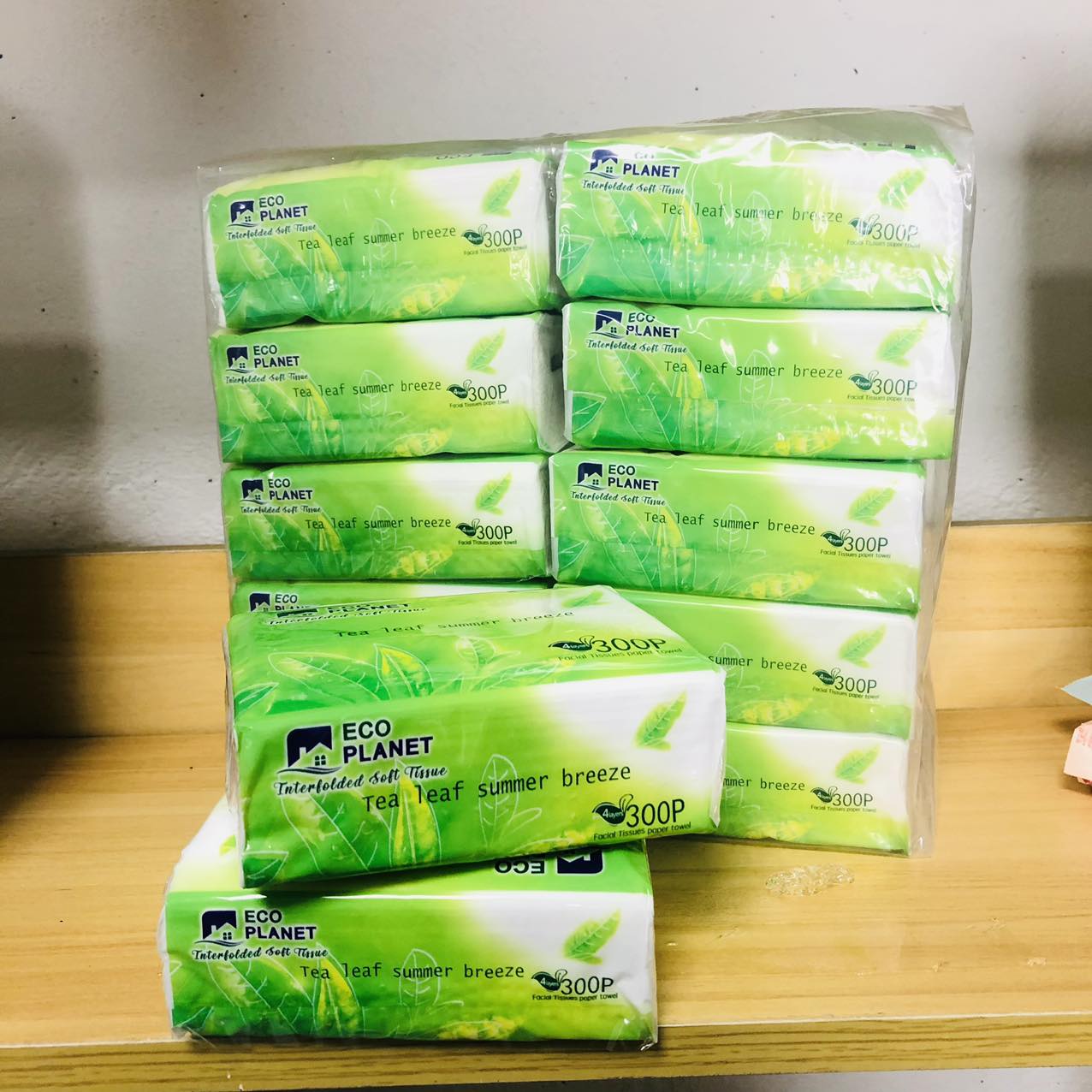 NEW Eco 300p 10 packs Soft Facial Tissue Unscented Facial Tissue Wood ...