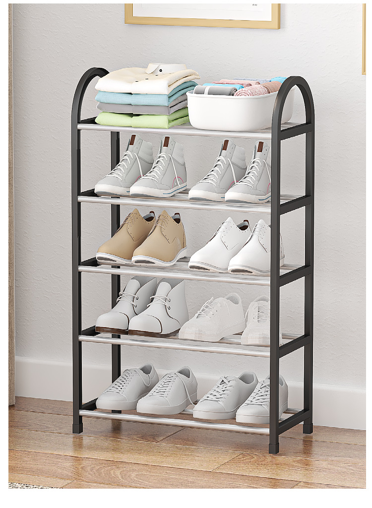 B55 COD Multi-layer shoe rack shoe stand assembly Dormitory steel tube ...