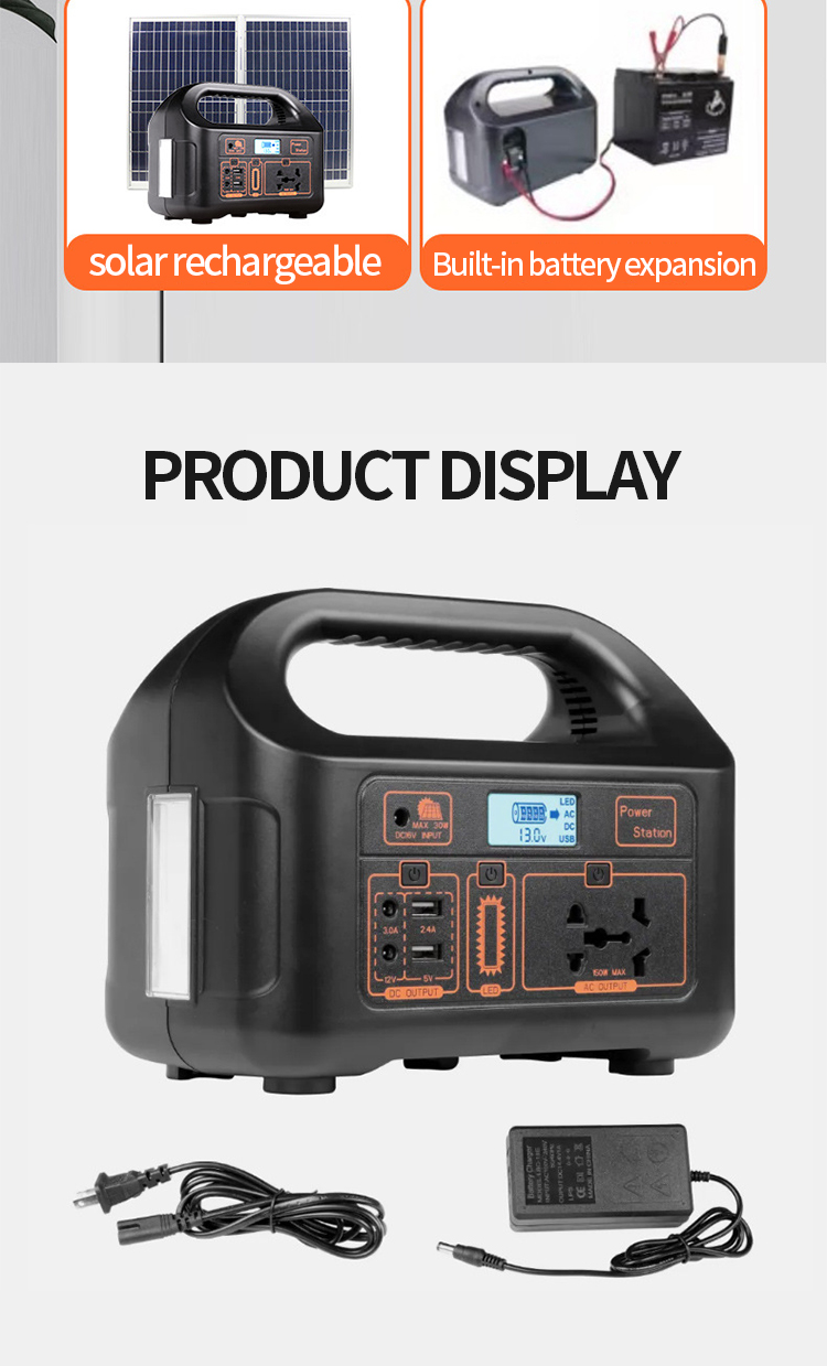 Portable Power Station 220V 150W Outdoor Solar Generator Portable ...