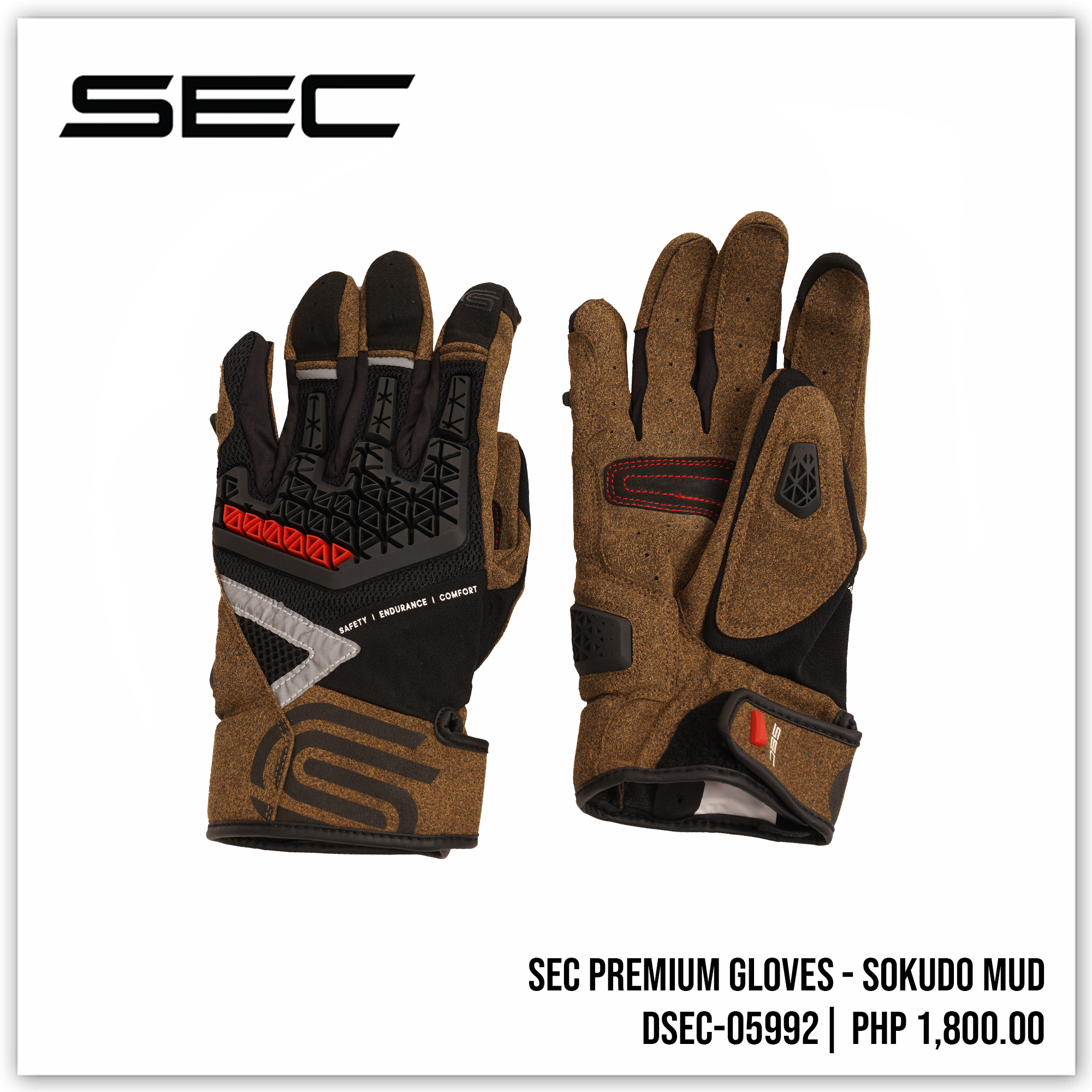 SEC Premium Gloves - Sokudo (M-XL) | Shopee Philippines