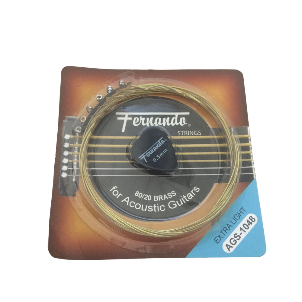 Fernando – Ags1048 Acoustic Steel Strings Set Gauge Extra Light Gauge ...