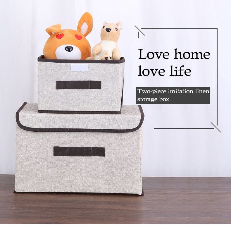 Organizer of foldable fabric storage boxes with lid | Shopee Philippines