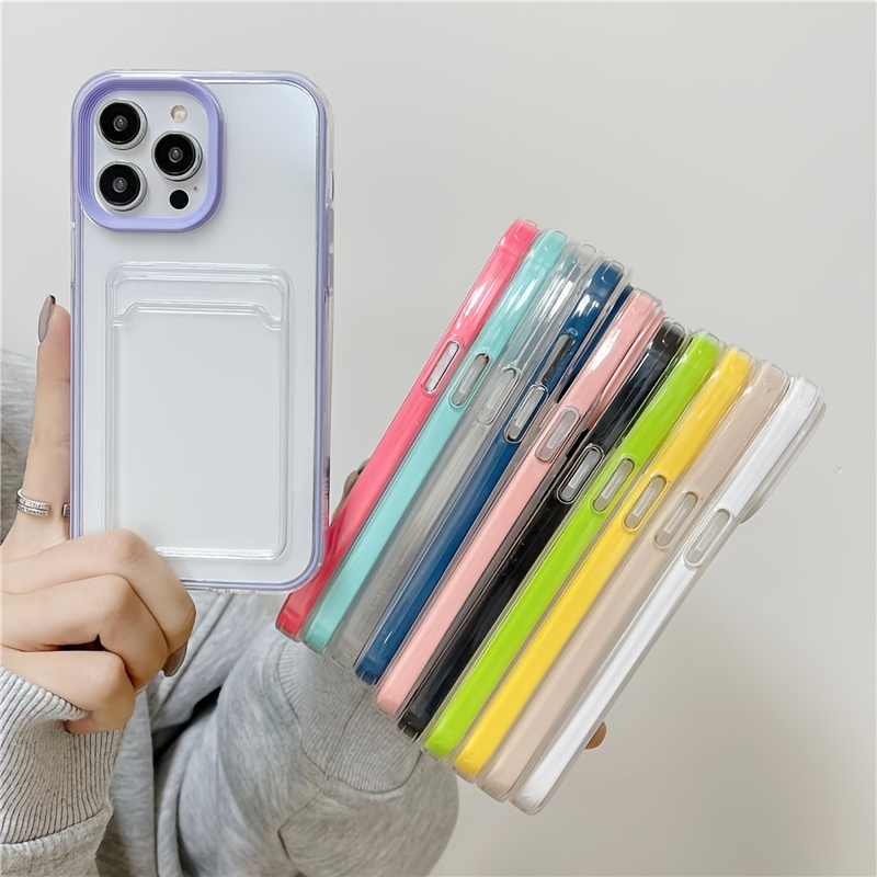 3 IN 1 Macaron Silicone Card Bag Shockproof Phone Case For IPhone 11 12 ...