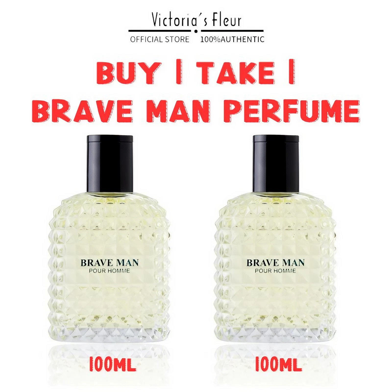 2PCS Brave Man Pour Homme Charming Perfume For Man Body Mist Fragrance ...
