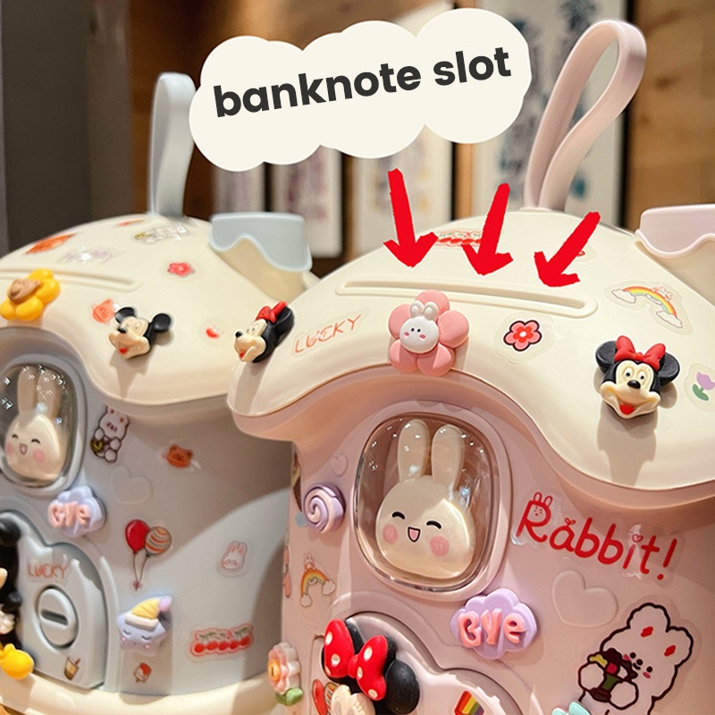 Coin Piggy Bank Alkansya with Lock and Key Coin bank Cute Piggy Bank ...