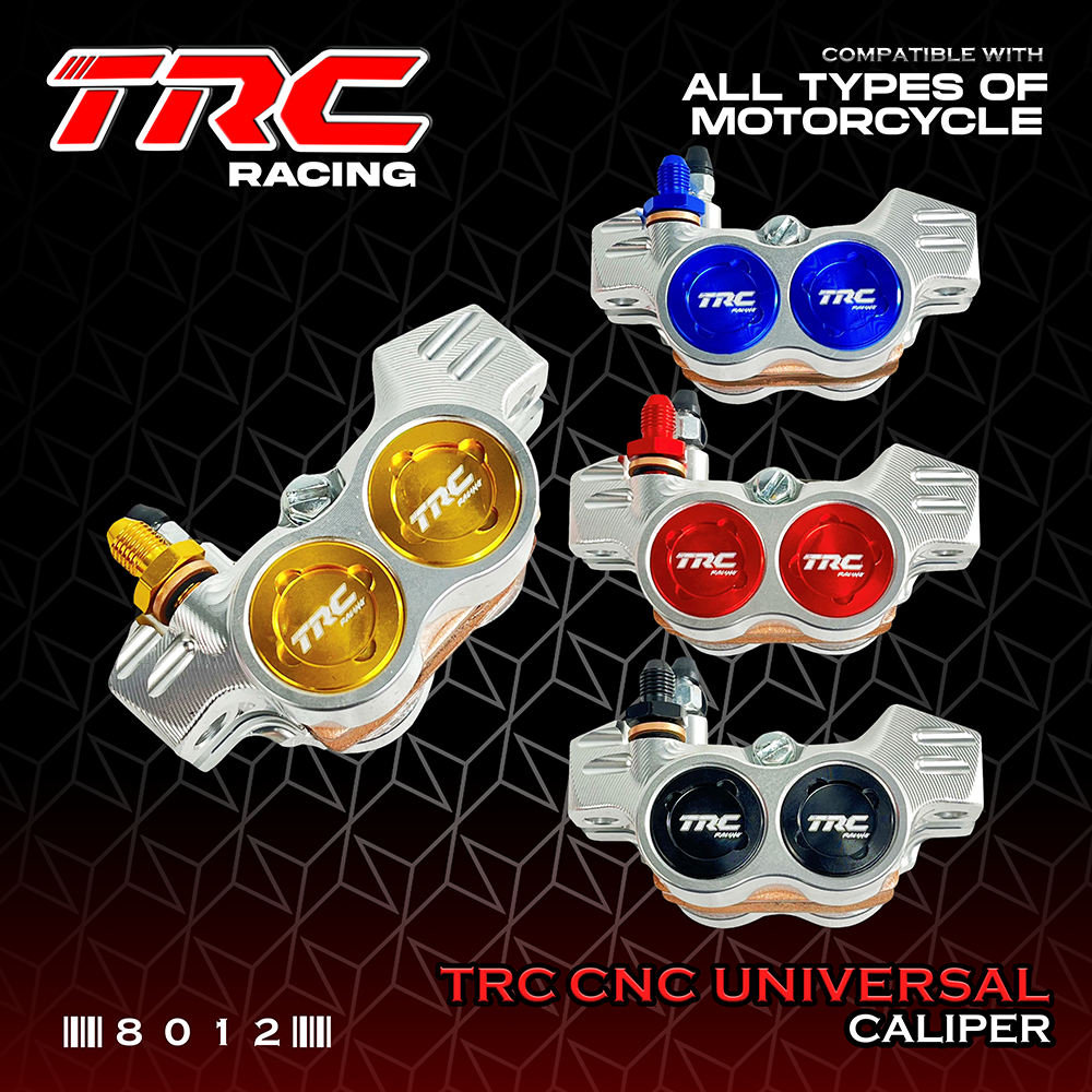 TRC Racing 4 POT Doraemon Radial Brake Caliper CNC Universal (with BRACKET) 8012 | Shopee ...
