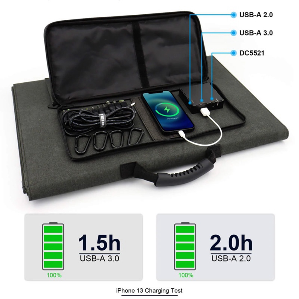 Yoobao 100W Solar Panel 18V IPX4 Water Proof Foldable Bag Design with ...