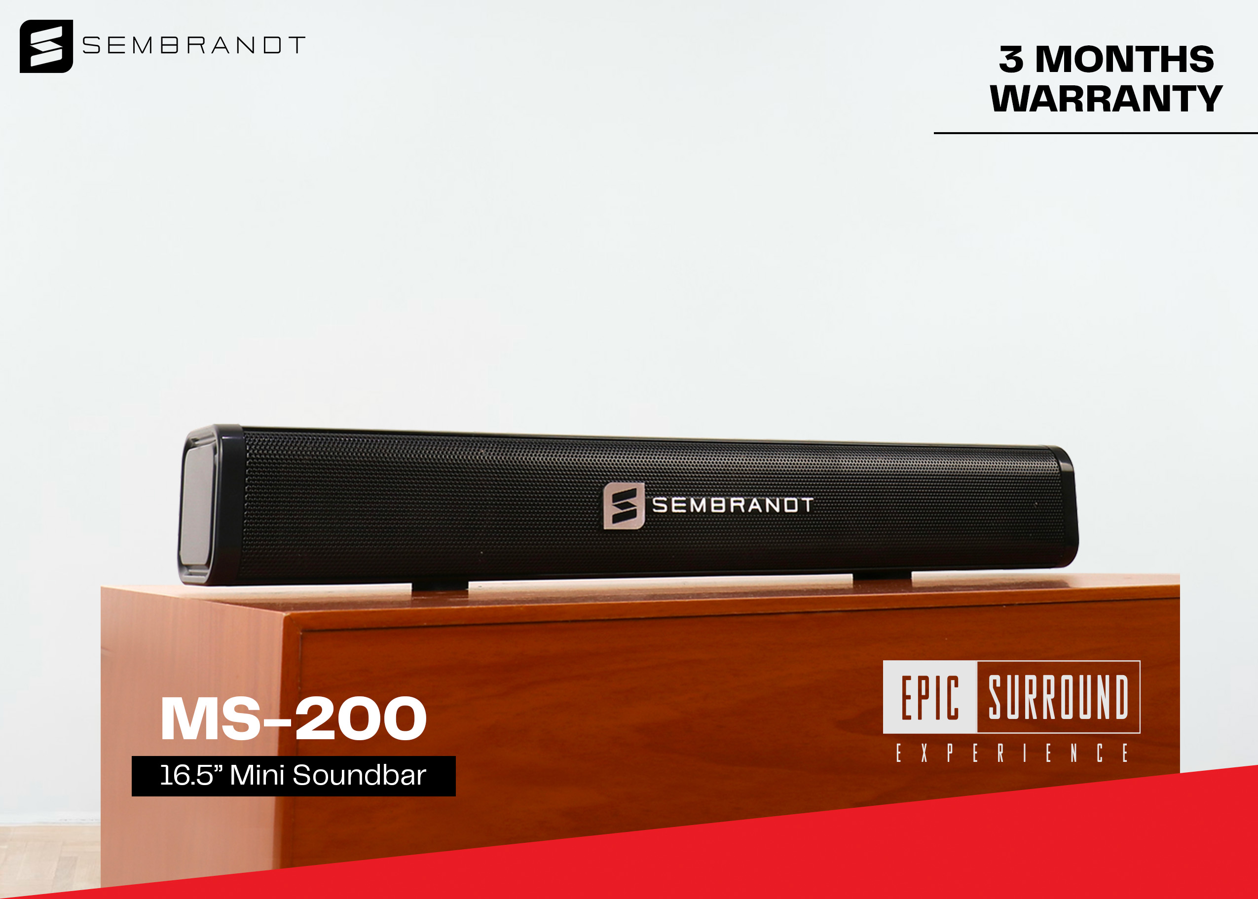 Sembrandt Ms200 16.5 Inch Mini Soundbar | Shopee Philippines