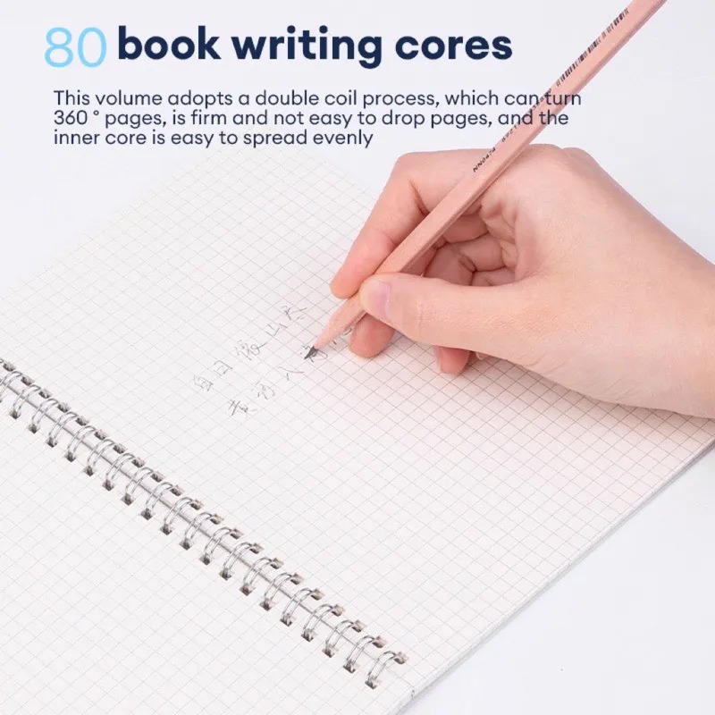 Ready Stock Coil Notebook Grid Spring Notebook Grid/Blank/Line/Dot A5 ...