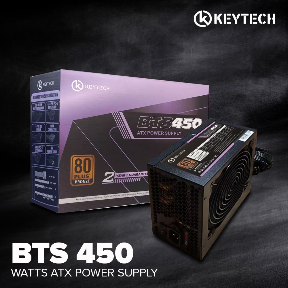 EasyPC | Keytech BTS 450 | 550 | 650| 750watts power supply| ATX ...