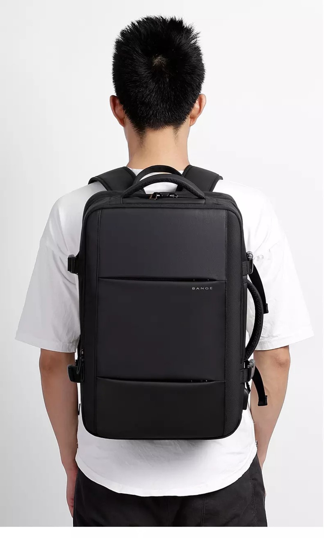 Bange 1908 Anti-Theft Backpack - Expandable (22-35L & 26-45L), Water ...