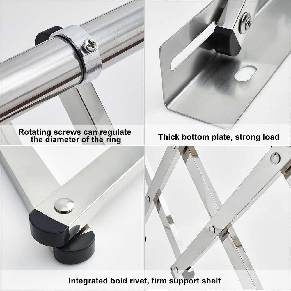 COD 3/4/5 Bar Foldable Sampayan Stainless Steel Drying Rack Clothes ...