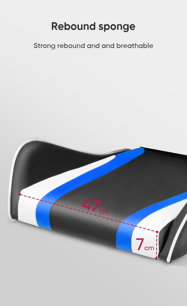 Deli Esports Chair Ergonomic Gaming Office Chair With Footrest Massage ...